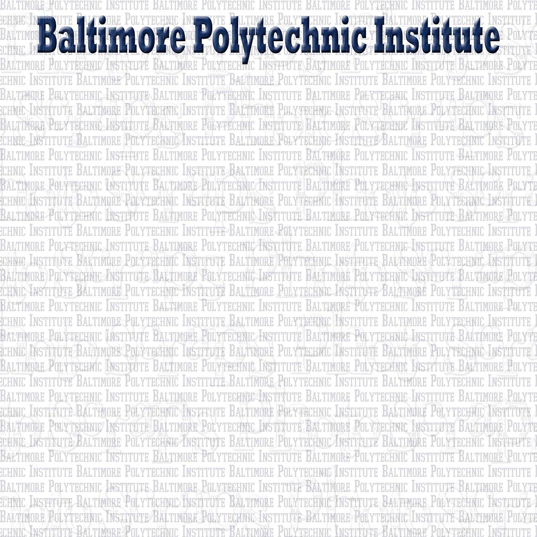 Baltimore Polytechnic Institute title – Photo Scraps