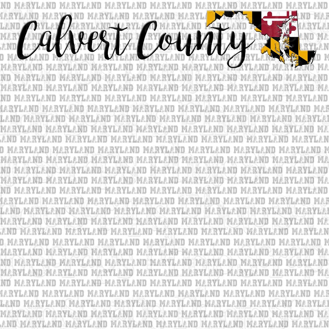 Calvert County with MD map – Photo Scraps