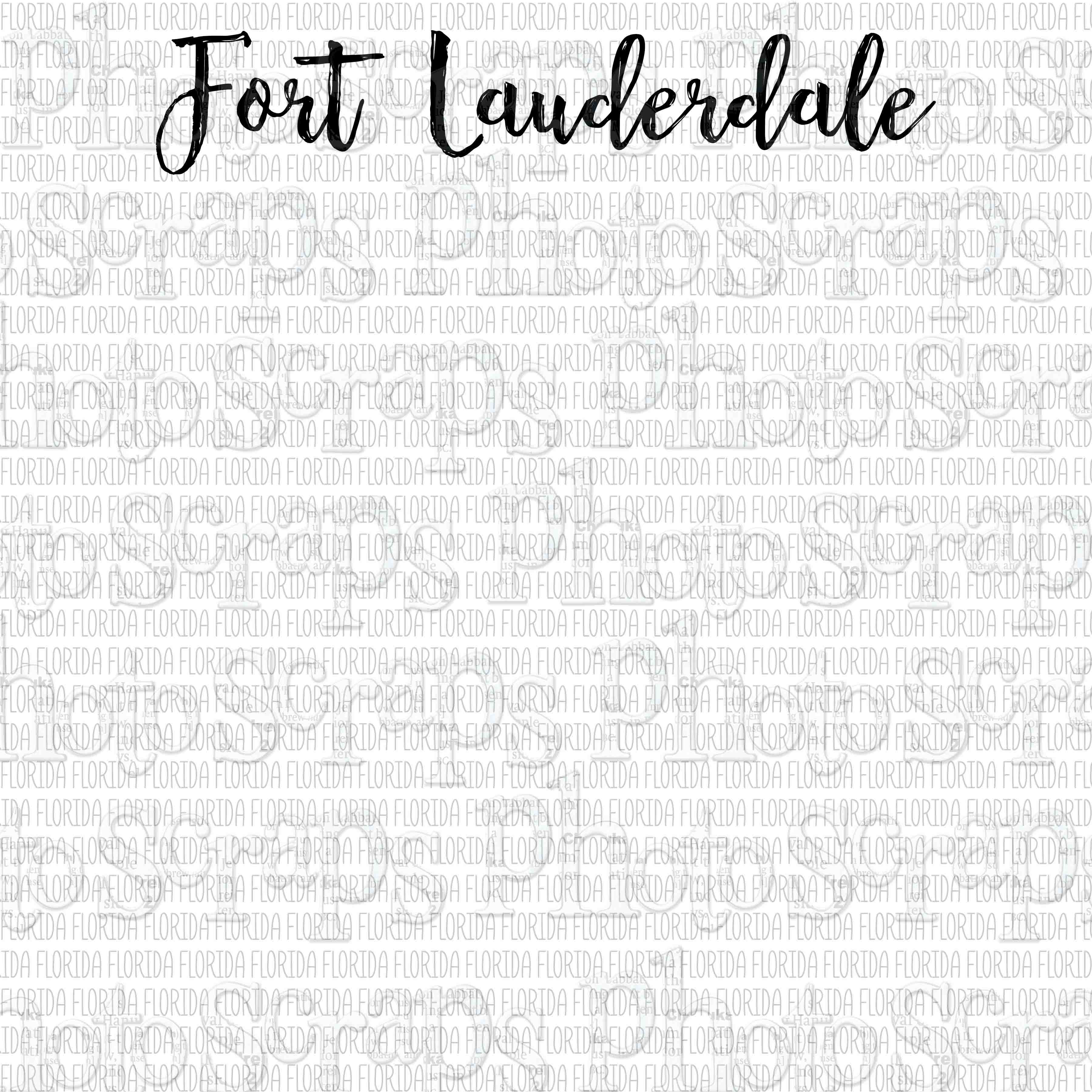 Florida Fort Lauderdale Paper Photo Scraps florida-fort-lauderdale-paper-photo-scraps