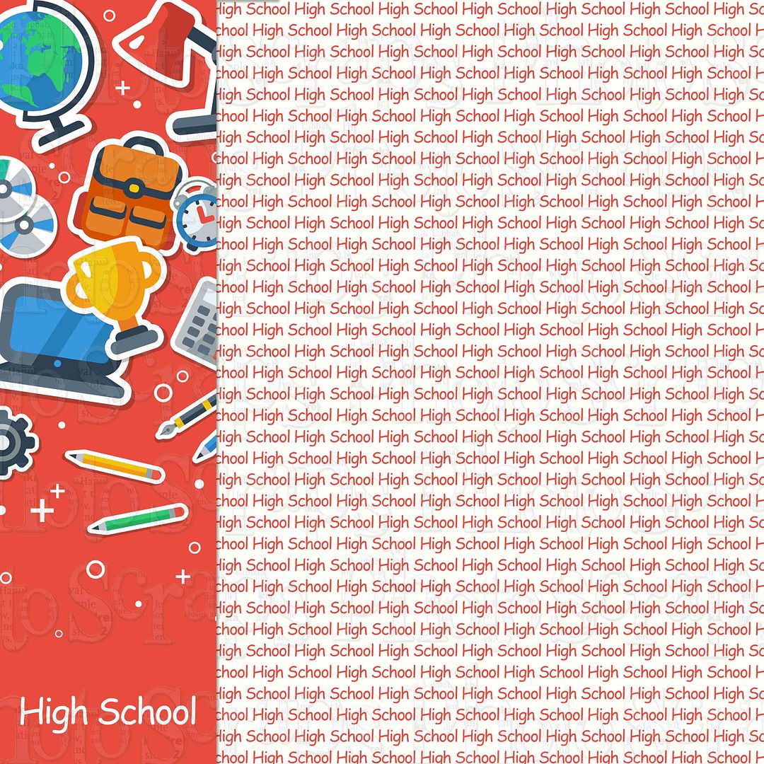 School High School border – Photo Scraps