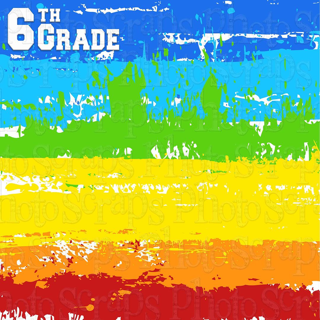 6th grade rainbow 3 – Photo Scraps