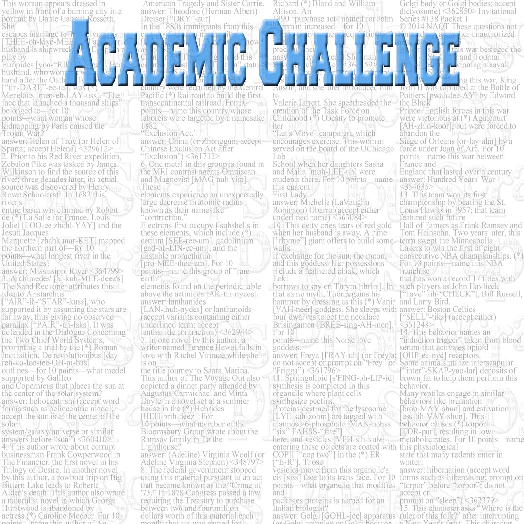 Academic Challenge – Photo Scraps