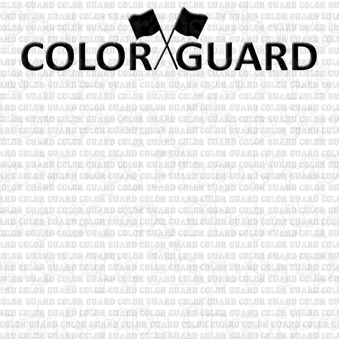 Color Guard title with Flags – Photo Scraps