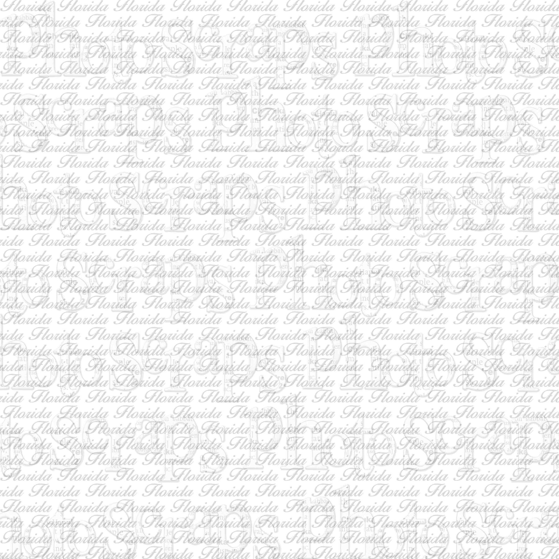 Florida Repeating Script Paper – Photo Scraps