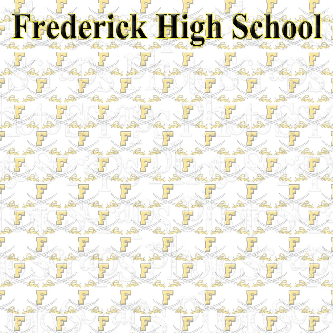 Frederick High School title with swords – Photo Scraps