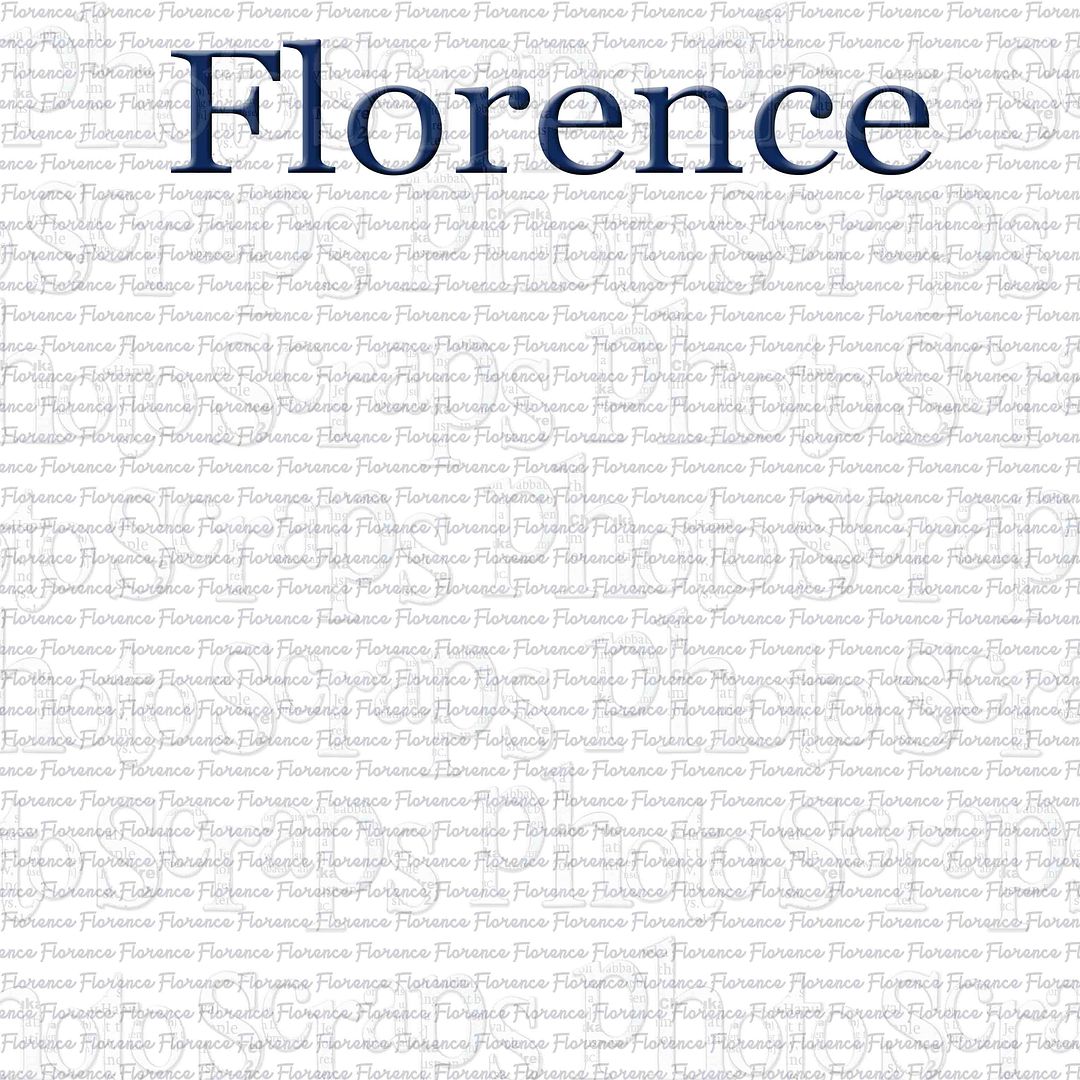 Italy Florence title blue – Photo Scraps