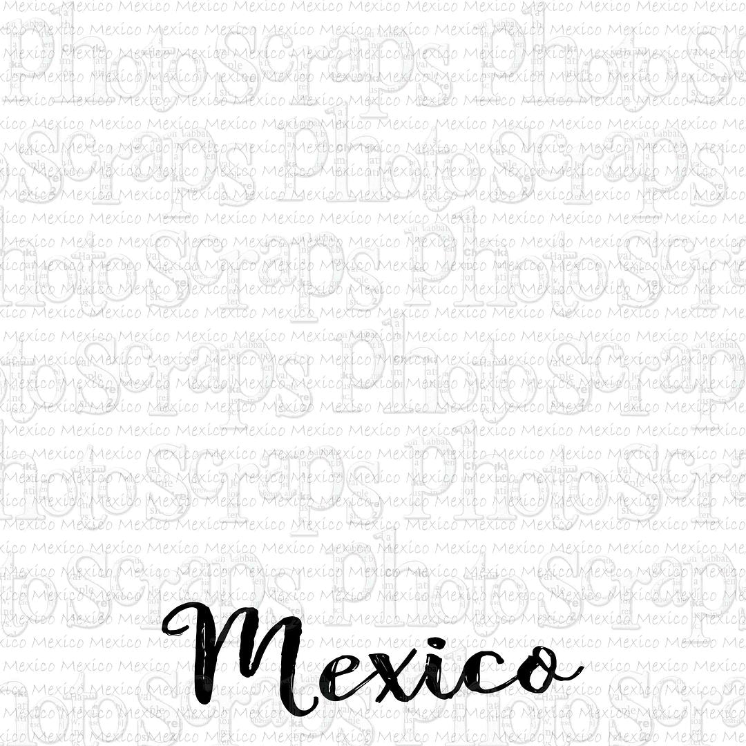 Mexico title with repeating word – Photo Scraps