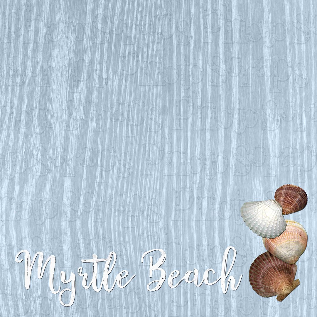 Myrtle Beach With Shells – Photo Scraps