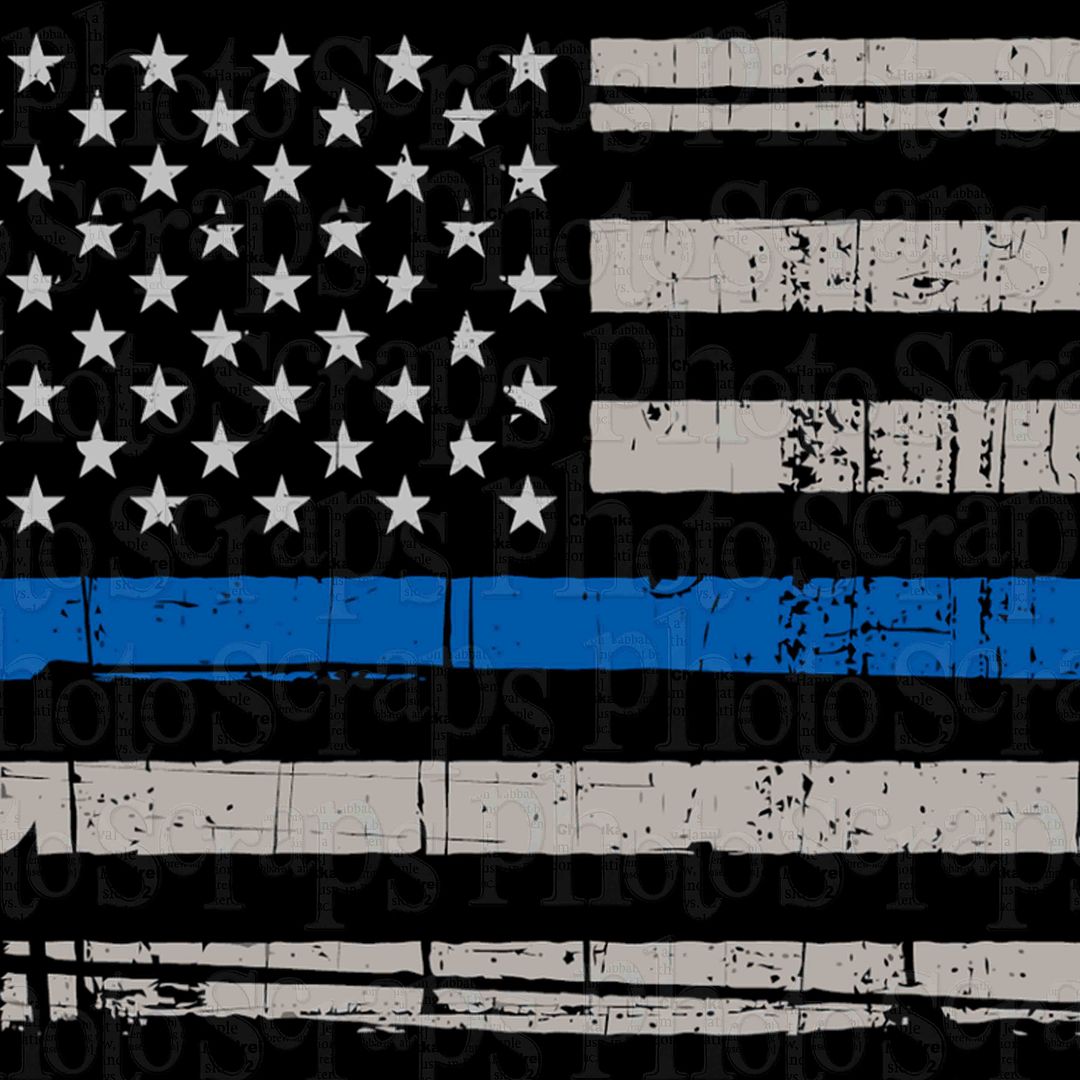 Police Thin Blue Line – Photo Scraps