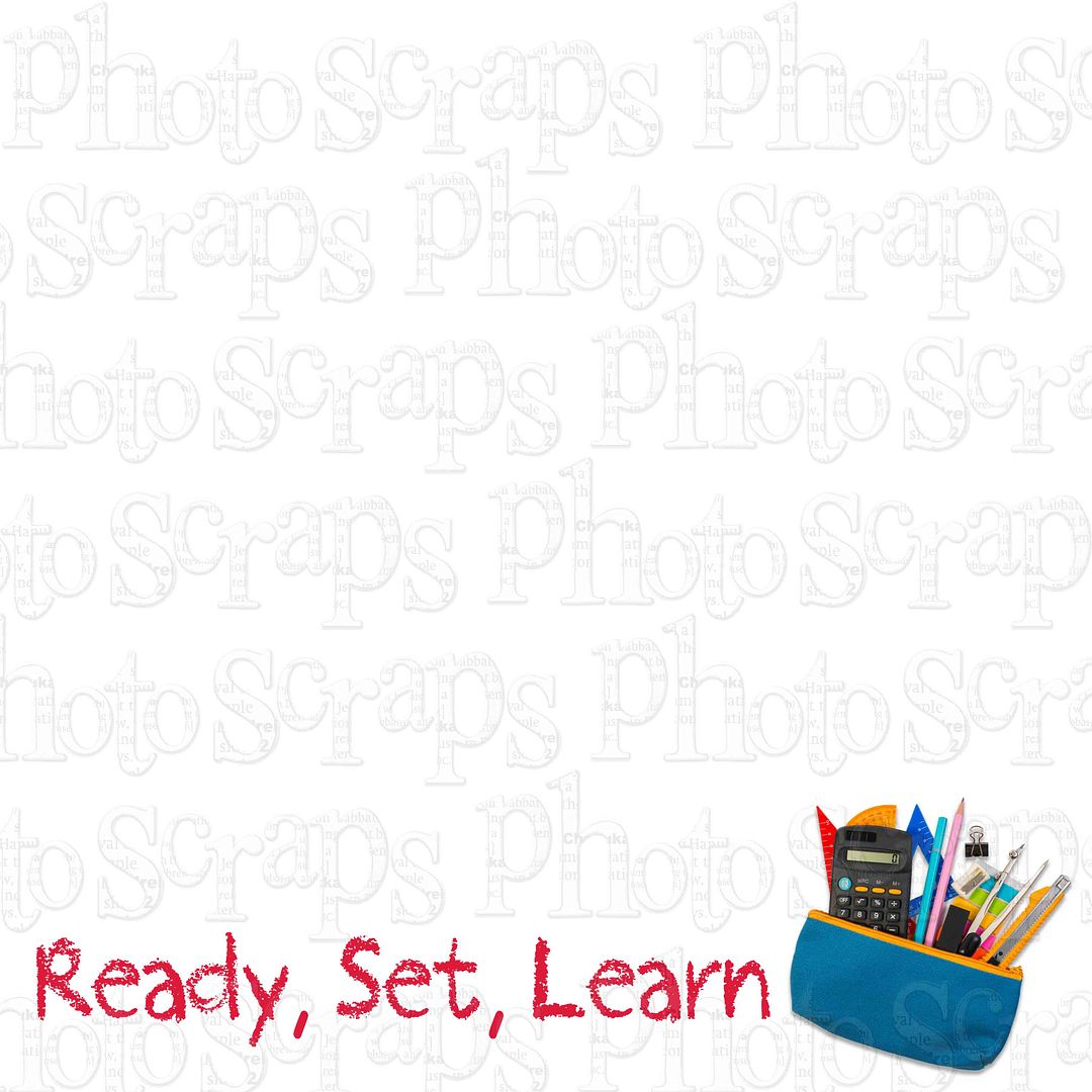 School Ready set Learn – Photo Scraps