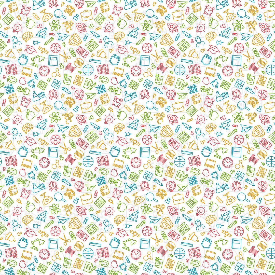 School outline pattern – Photo Scraps