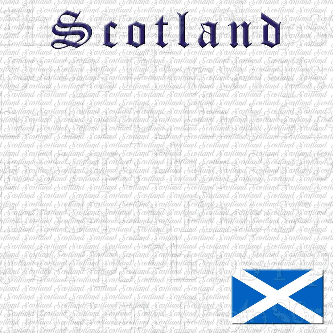 Scotland title with flag – Photo Scraps