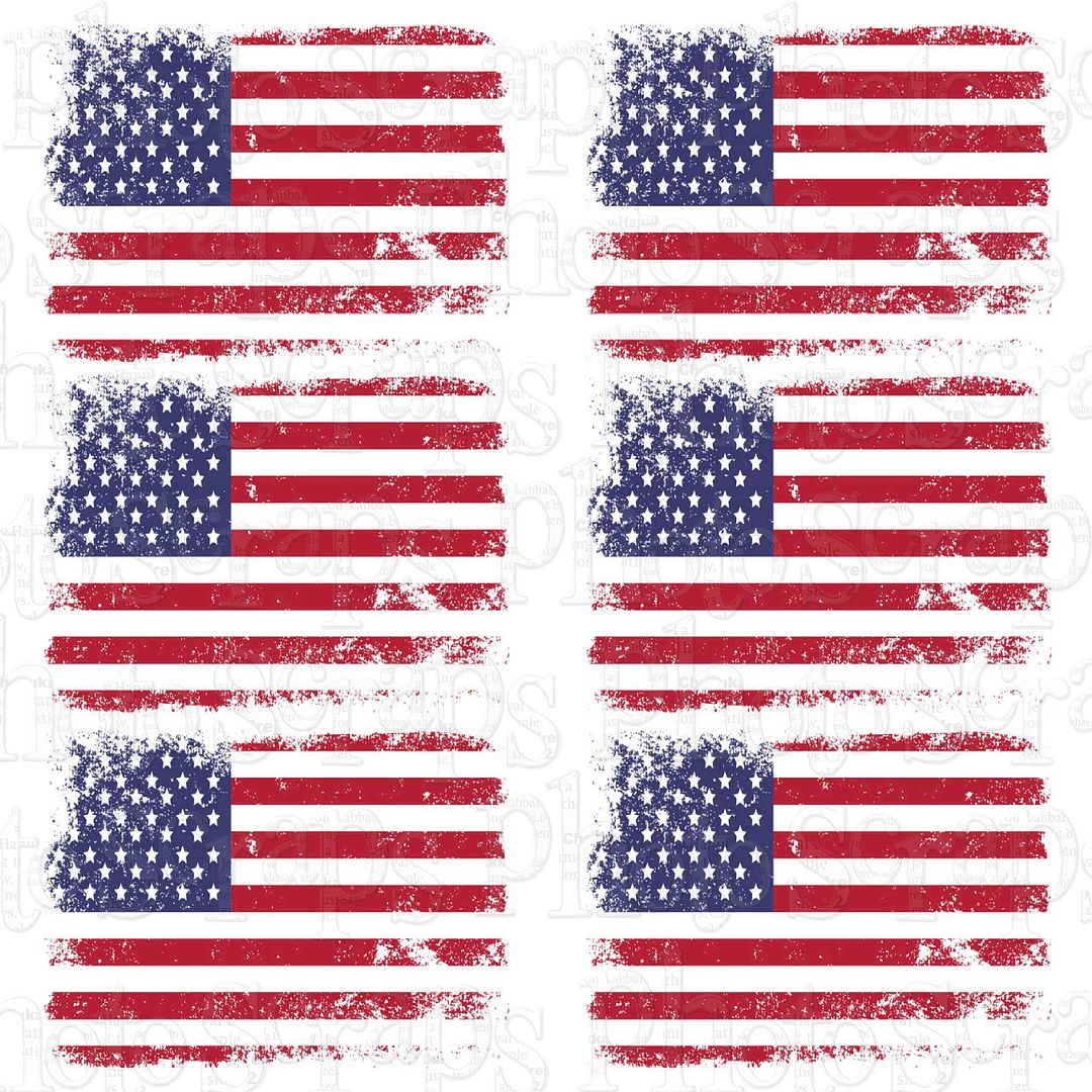 US flag Distressed for Card fronts 6 to page – Photo Scraps