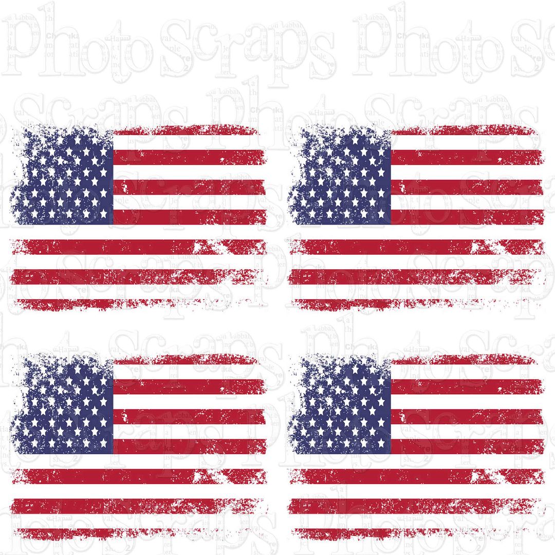 US flag Distressed for Card fronts – Photo Scraps