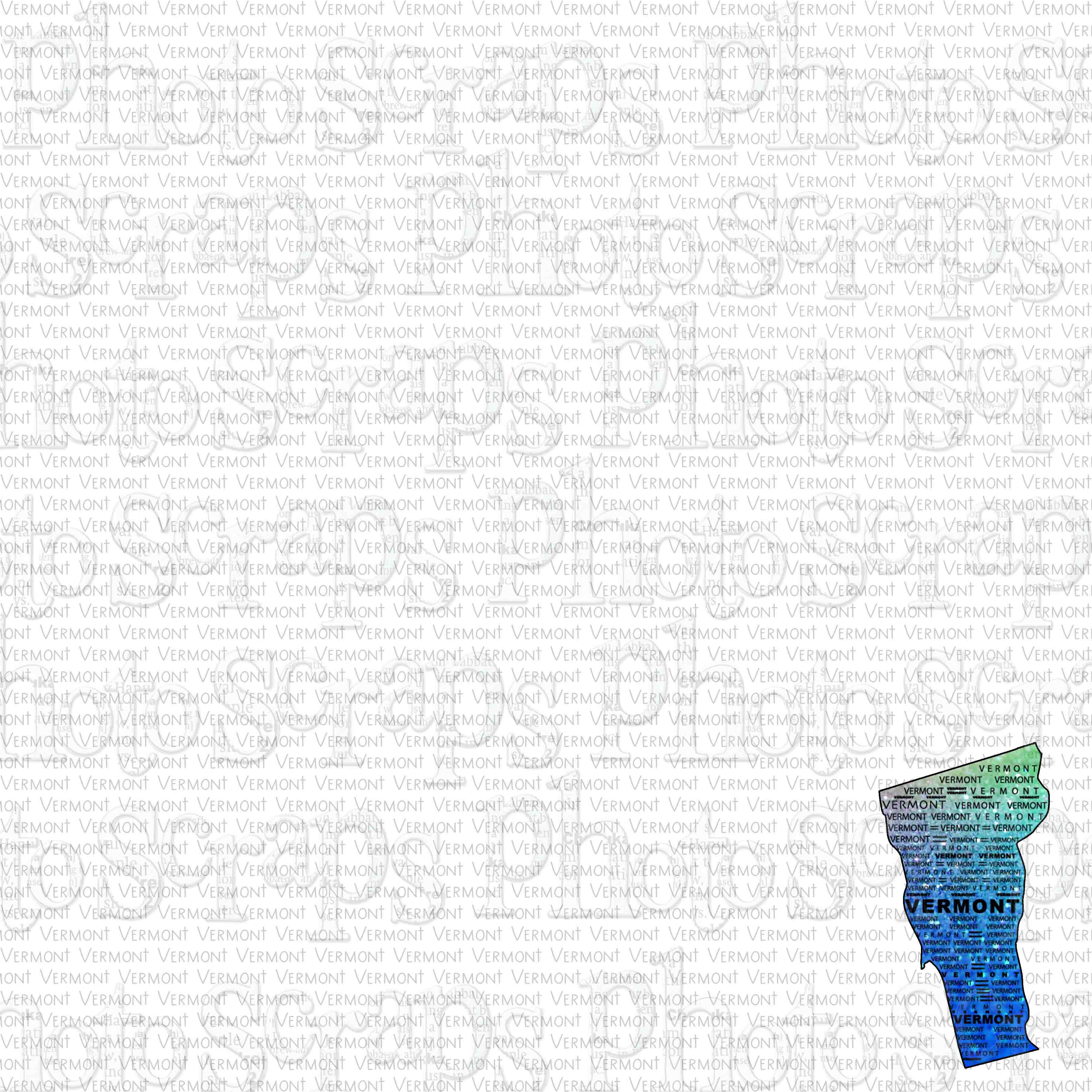 vermont-state-shape-repeat-word-paper-photo-scraps